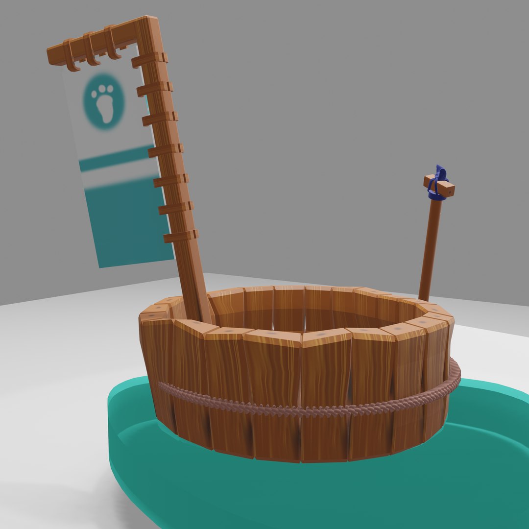 Japanese Barrel Boat Model Low-poly 3D Model 3D Model - TurboSquid 2064033