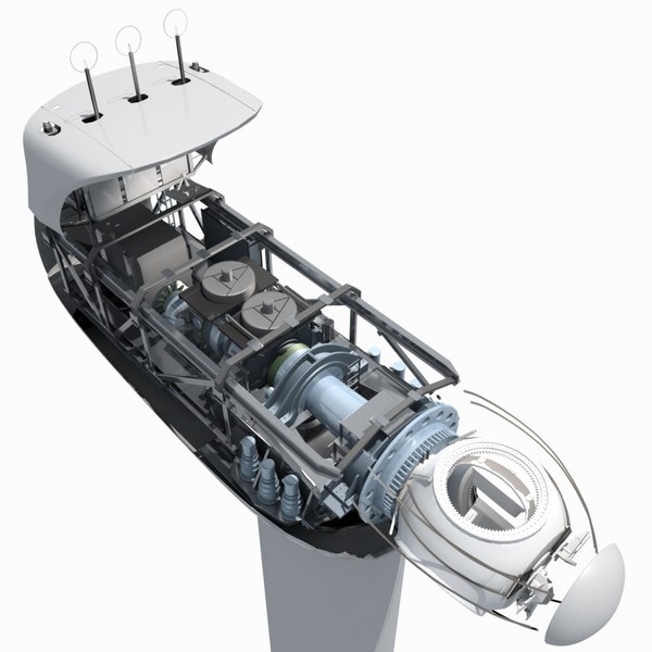3D wind turbine drives generally model - TurboSquid 1484463