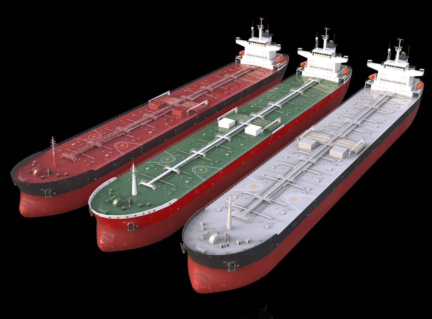 3D Tanker Pack Ships Model - TurboSquid 1440209