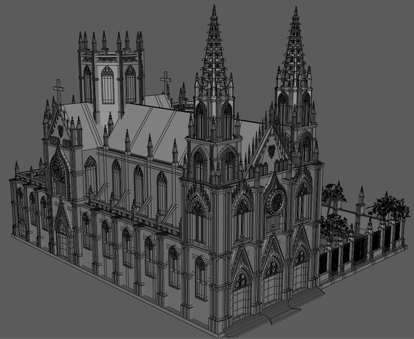 Cathedral 3D - TurboSquid 1202115