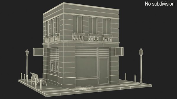 modelo 3d Pequeño edificio de oficinas - TurboSquid 2151657