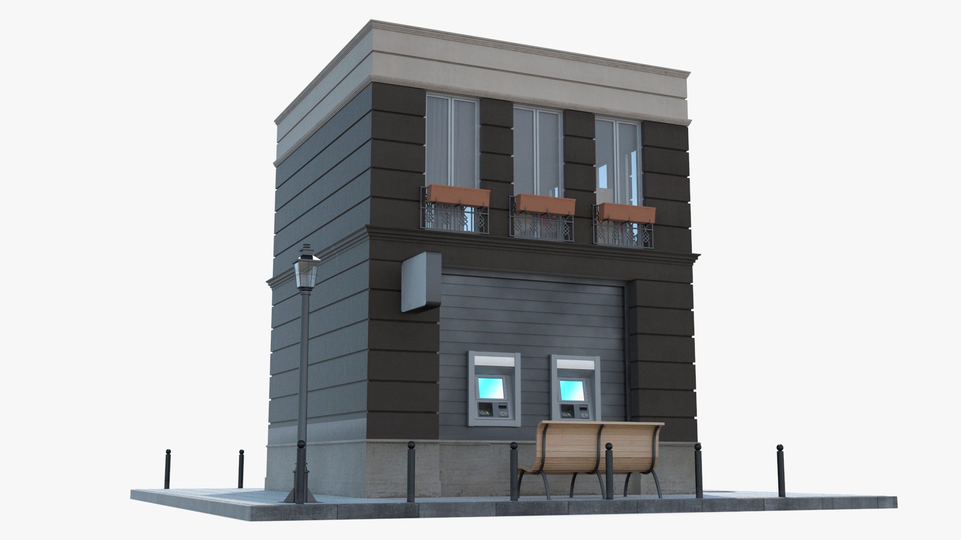 3D model Little Office Building - TurboSquid 2151657