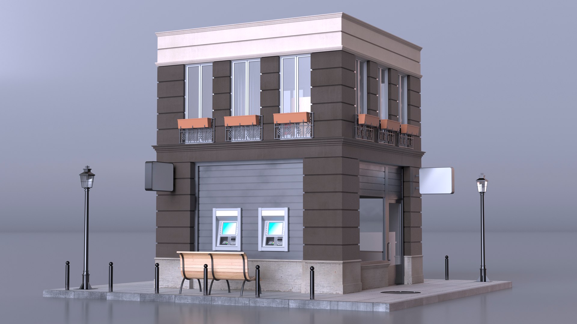 3D model Little Office Building - TurboSquid 2151657