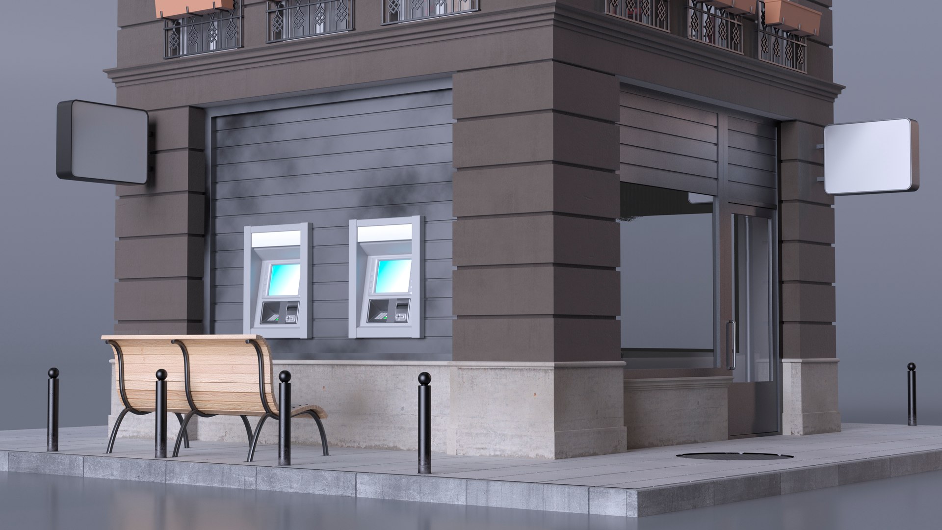 3D model Little Office Building - TurboSquid 2151657