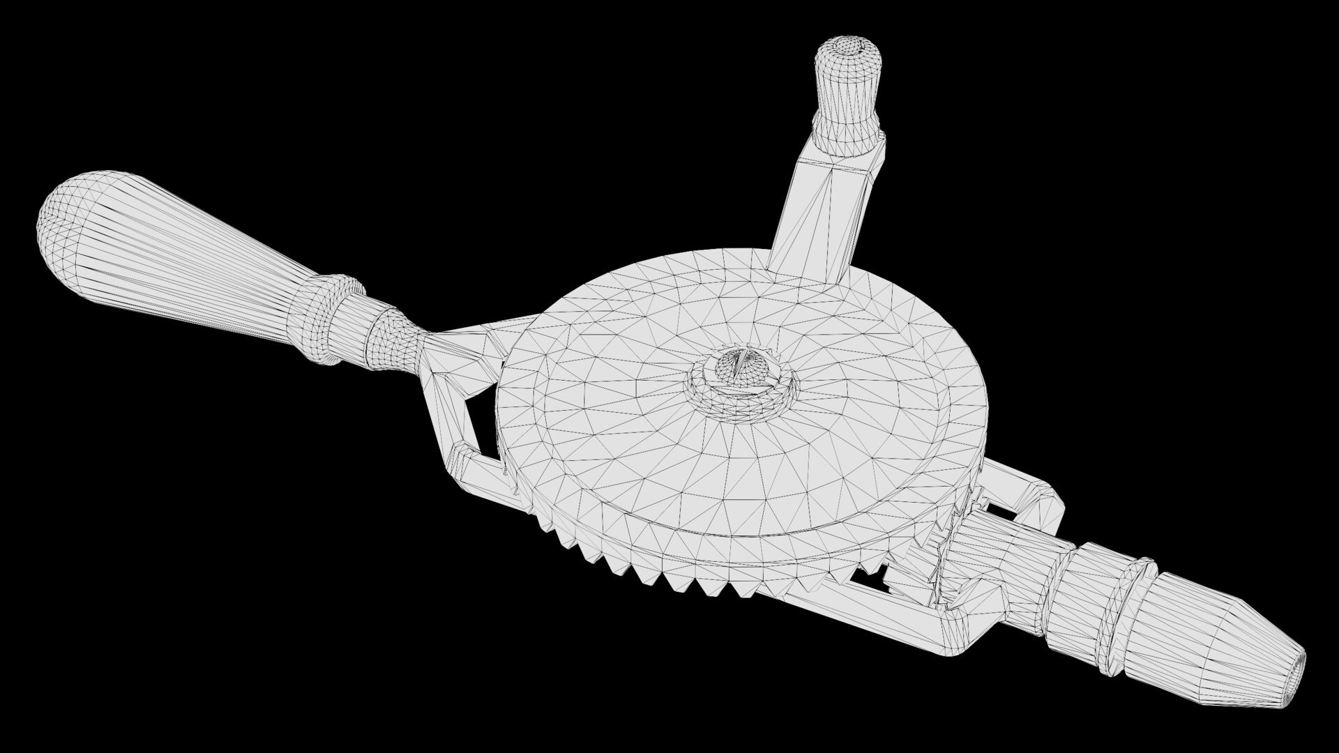 3D Game-ready Old Hand Drill Model - TurboSquid 2091989