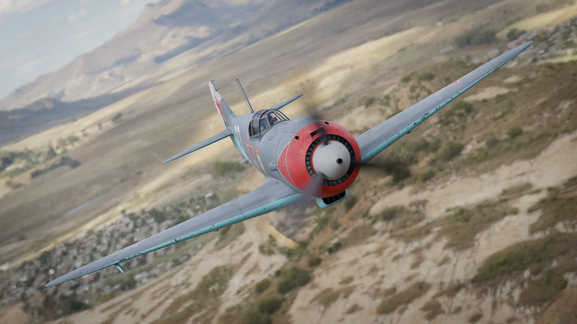3d Model Aircraft La-5 Soviet Fighter