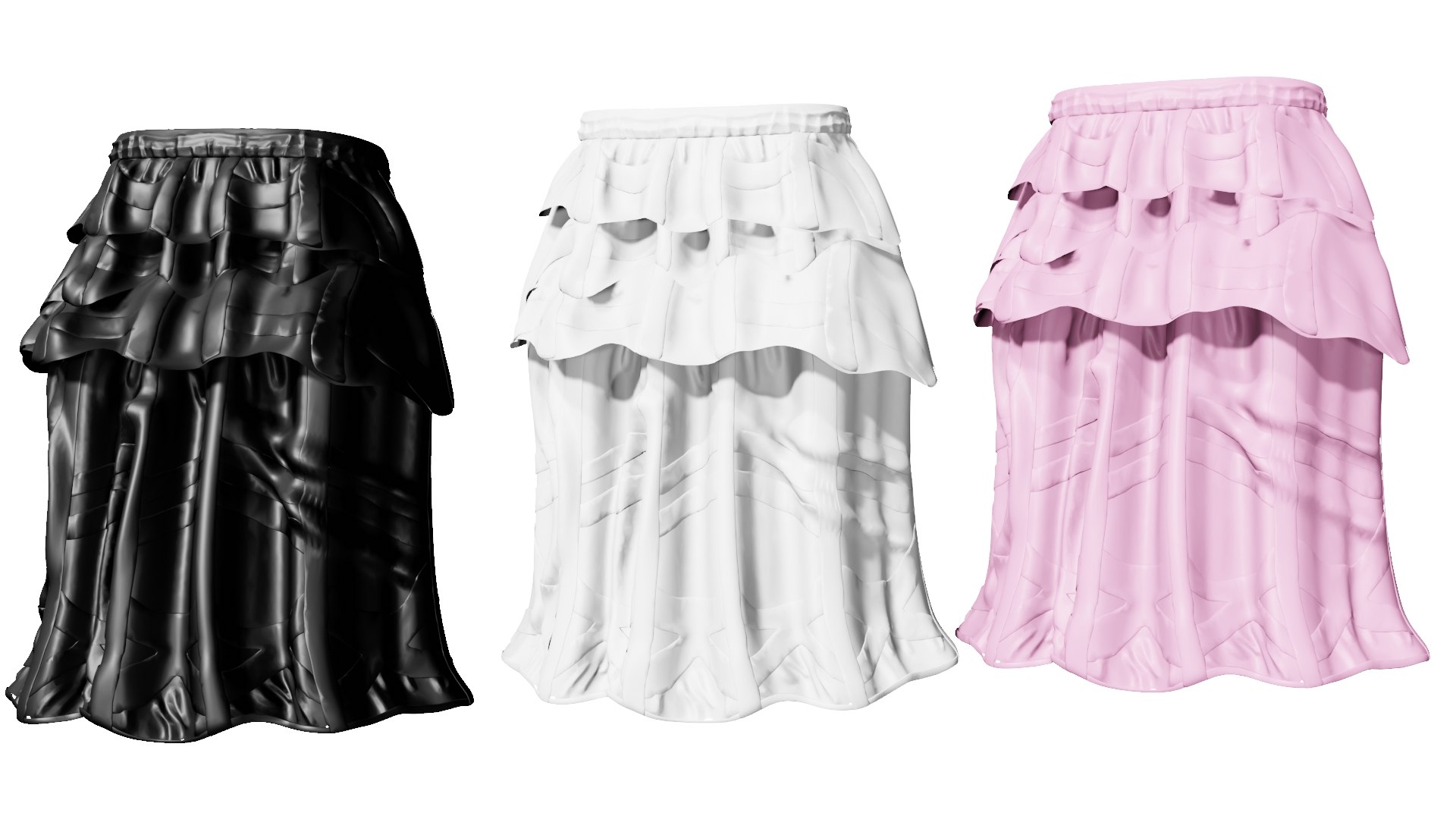 3D Skirt Model - TurboSquid 1828141