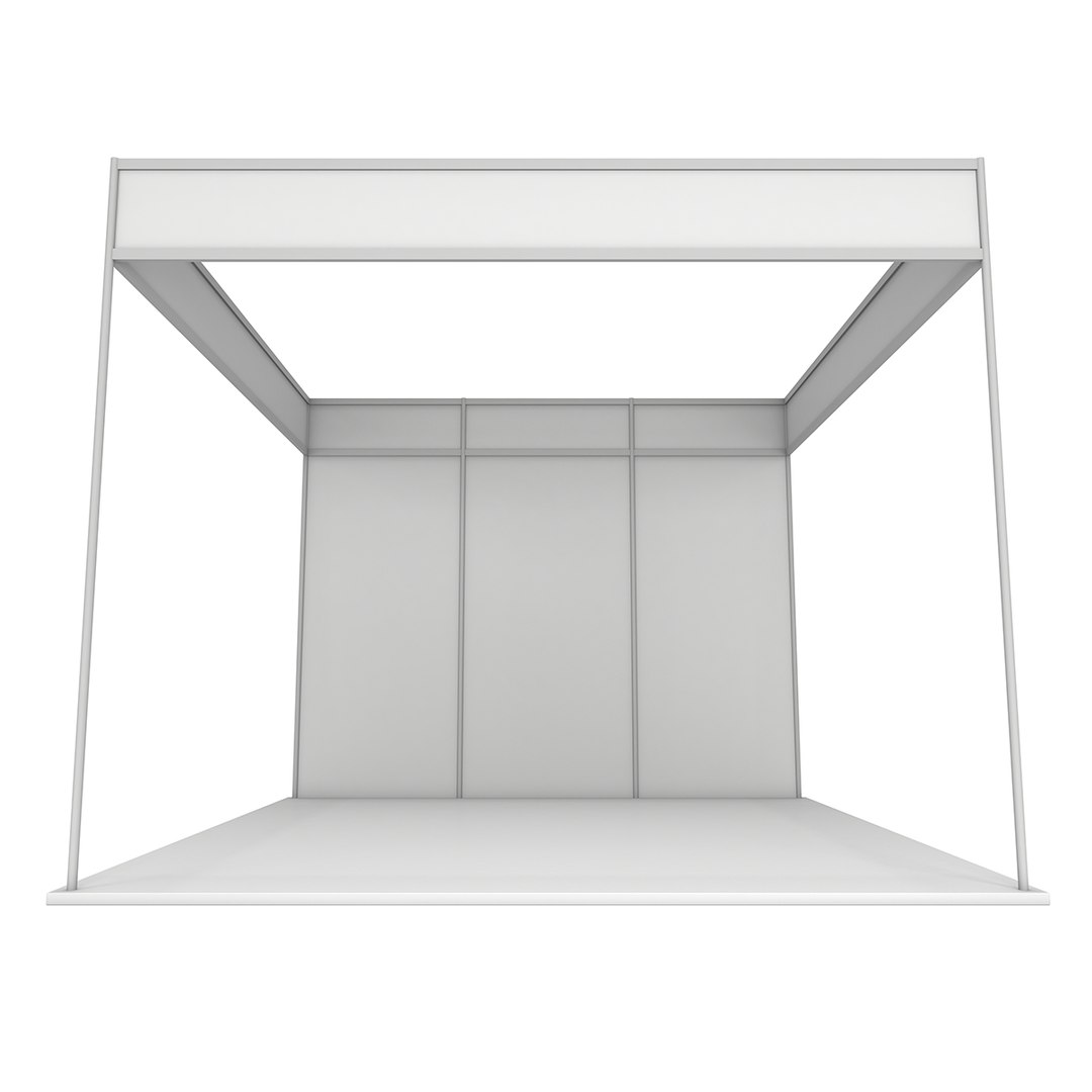 Trade Booth Box White Model - TurboSquid 1384768