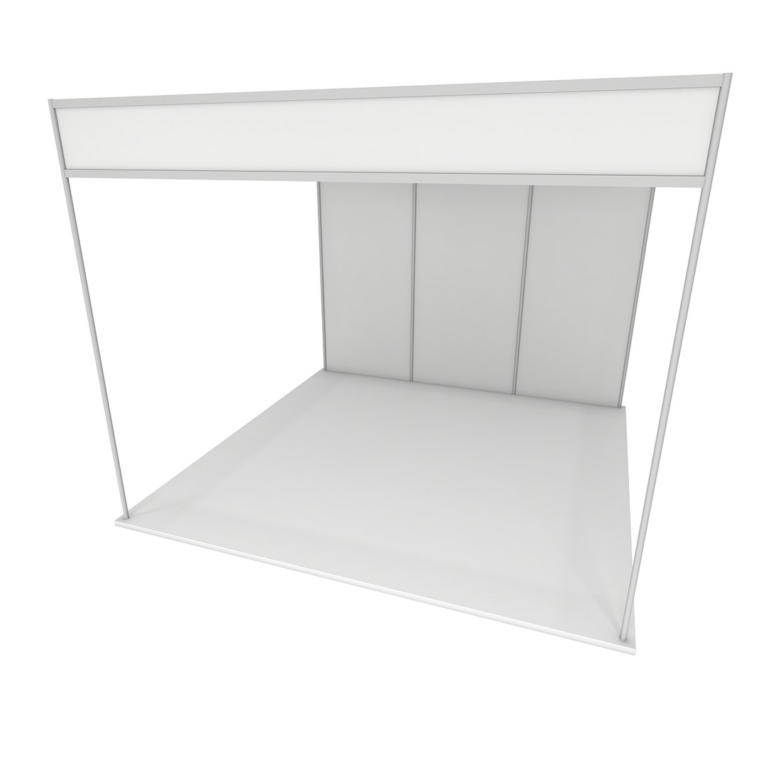 Trade Booth Box White Model - TurboSquid 1384768