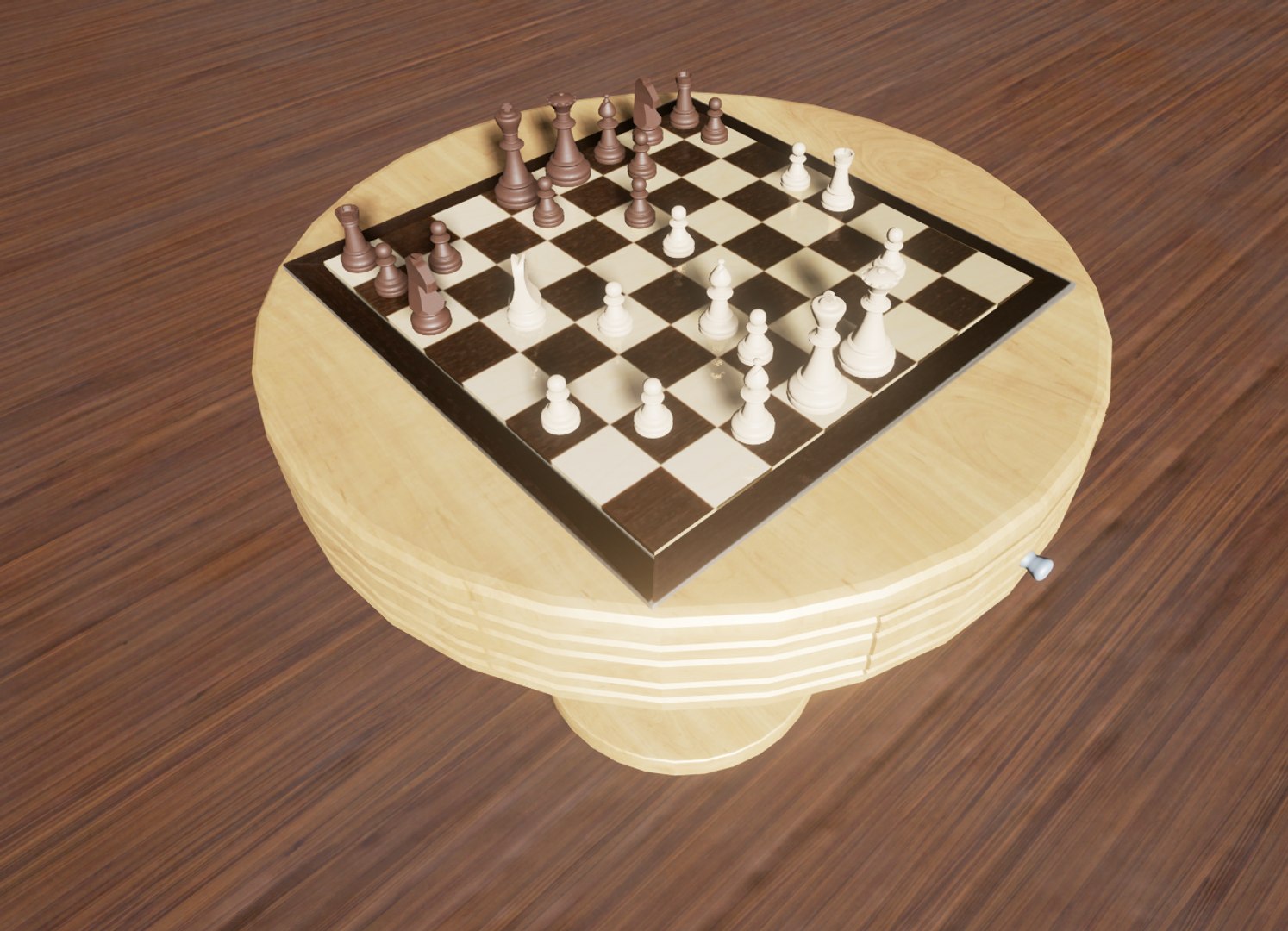 3d chess table 2 model