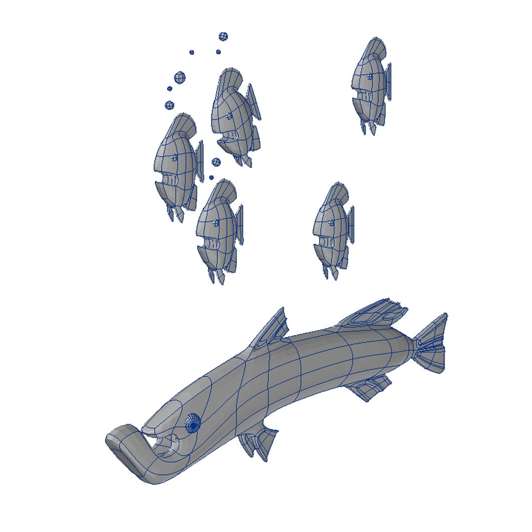 maya cartoon fish