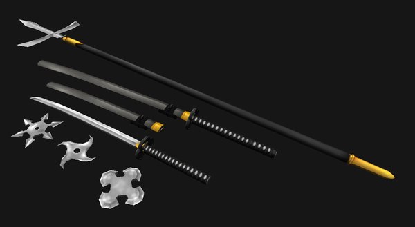 japanese traditional weapon shuriken 3d model
