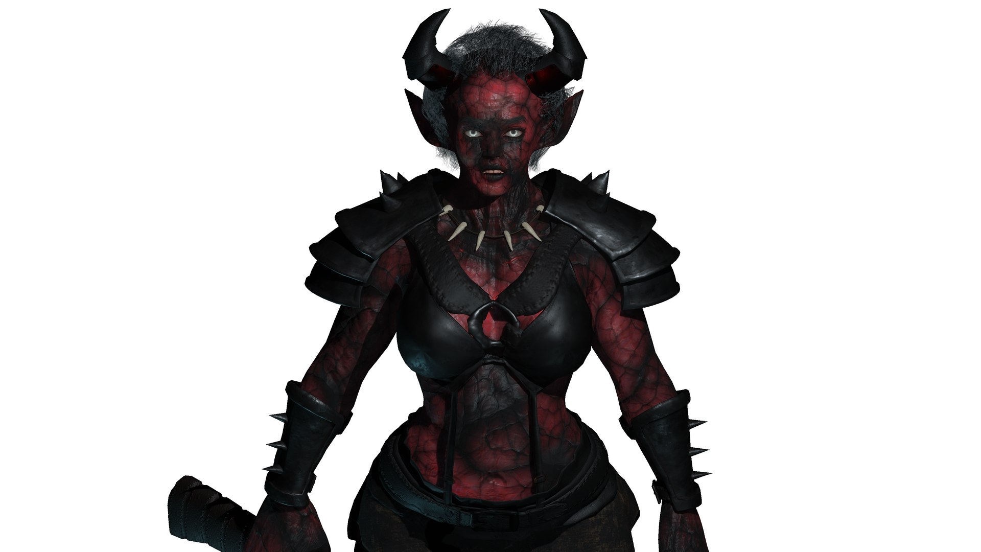 AAA 3D FANTASY CHARACTER - MONSTER DEVIL CREATURE FEMALE 01 3D ...