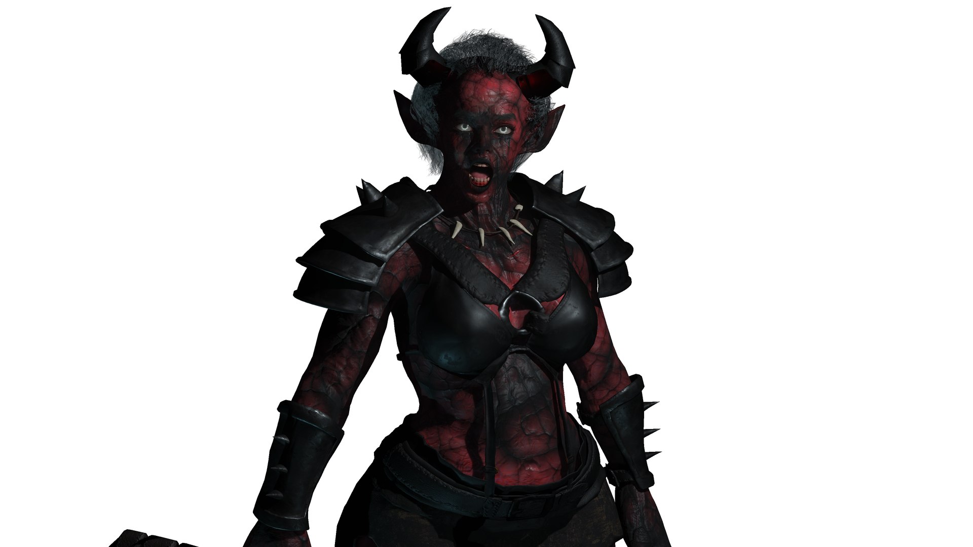 AAA 3D FANTASY CHARACTER - MONSTER DEVIL CREATURE FEMALE 01 3D ...