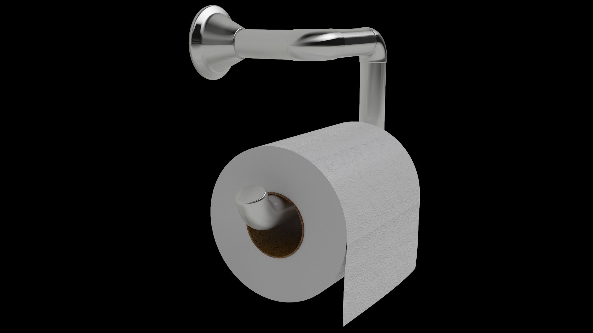 3D Toilet Paper Model - TurboSquid 1959005