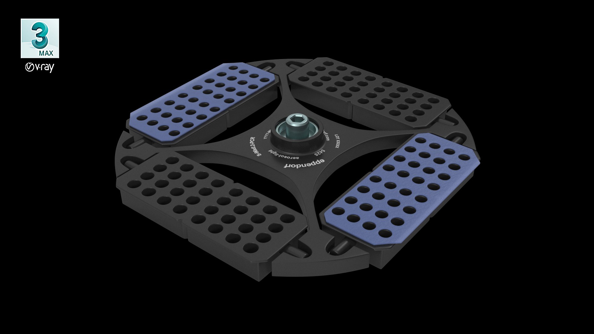 3D Eppendorf Centrifuge Rotor - TurboSquid 1453875