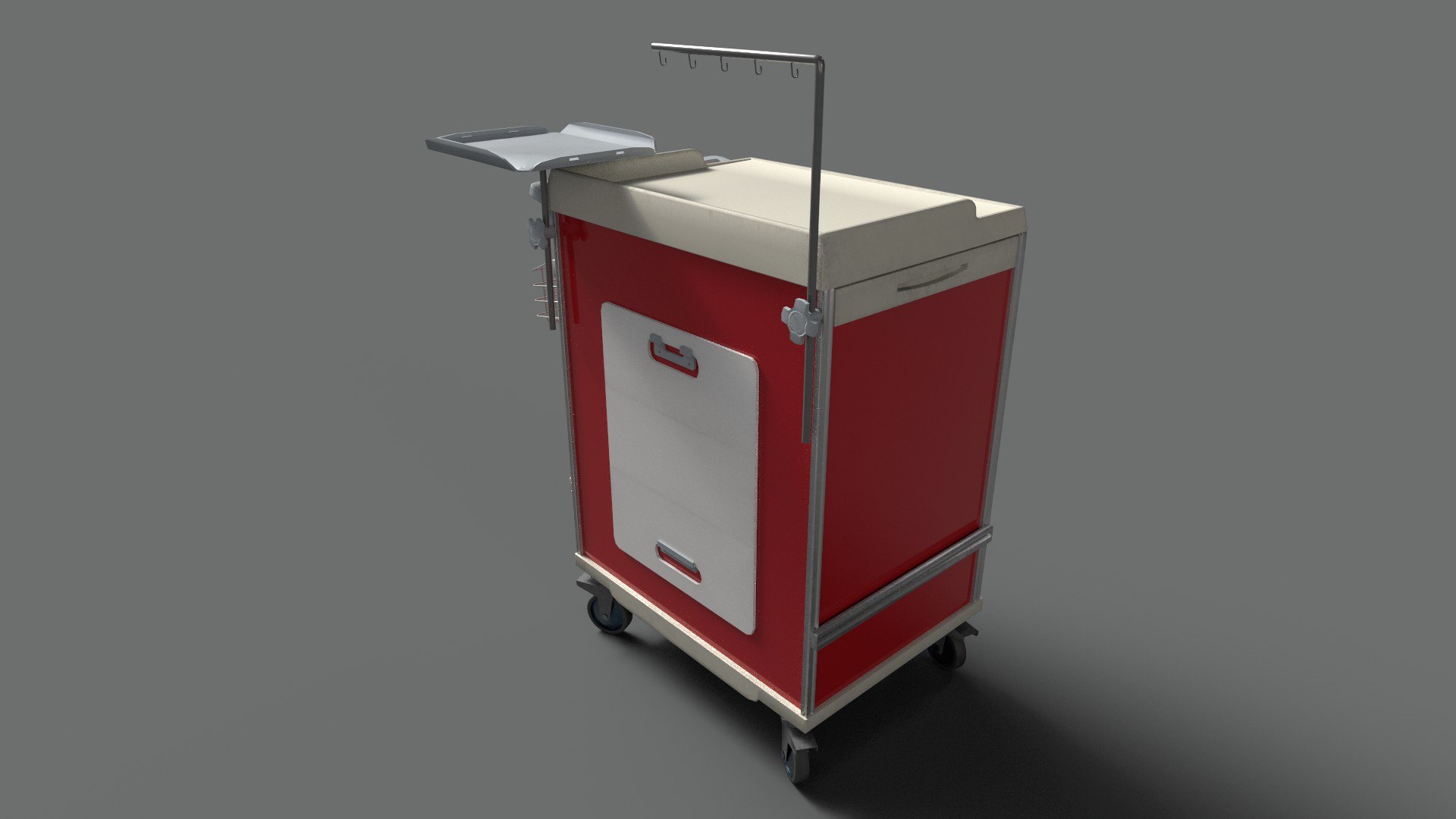 Emergency Medicine Crash Cart Trolleys 3D - TurboSquid 2311964