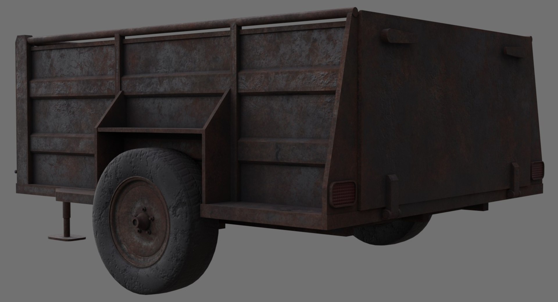 3D utility trailer 1c - TurboSquid 1269192