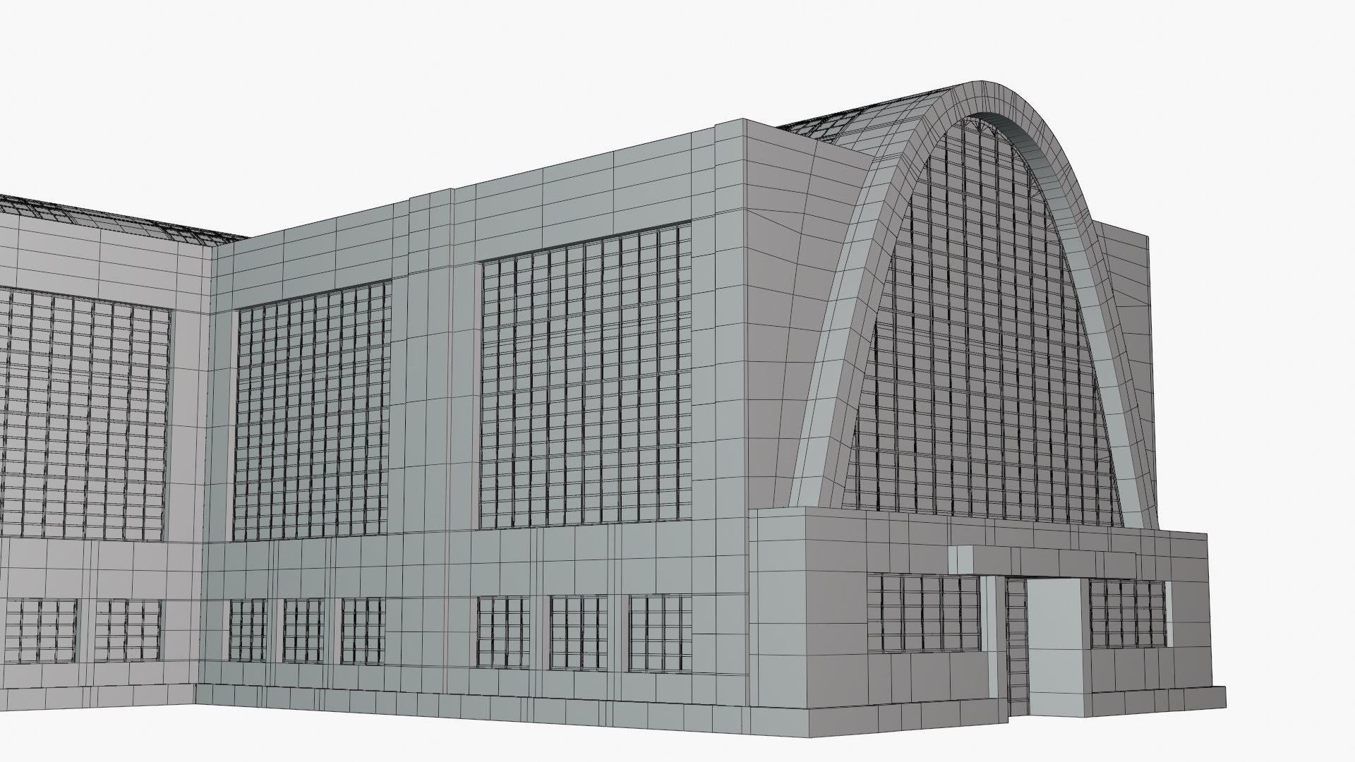 3D Industrial Building Old Warehouse - TurboSquid 1703988