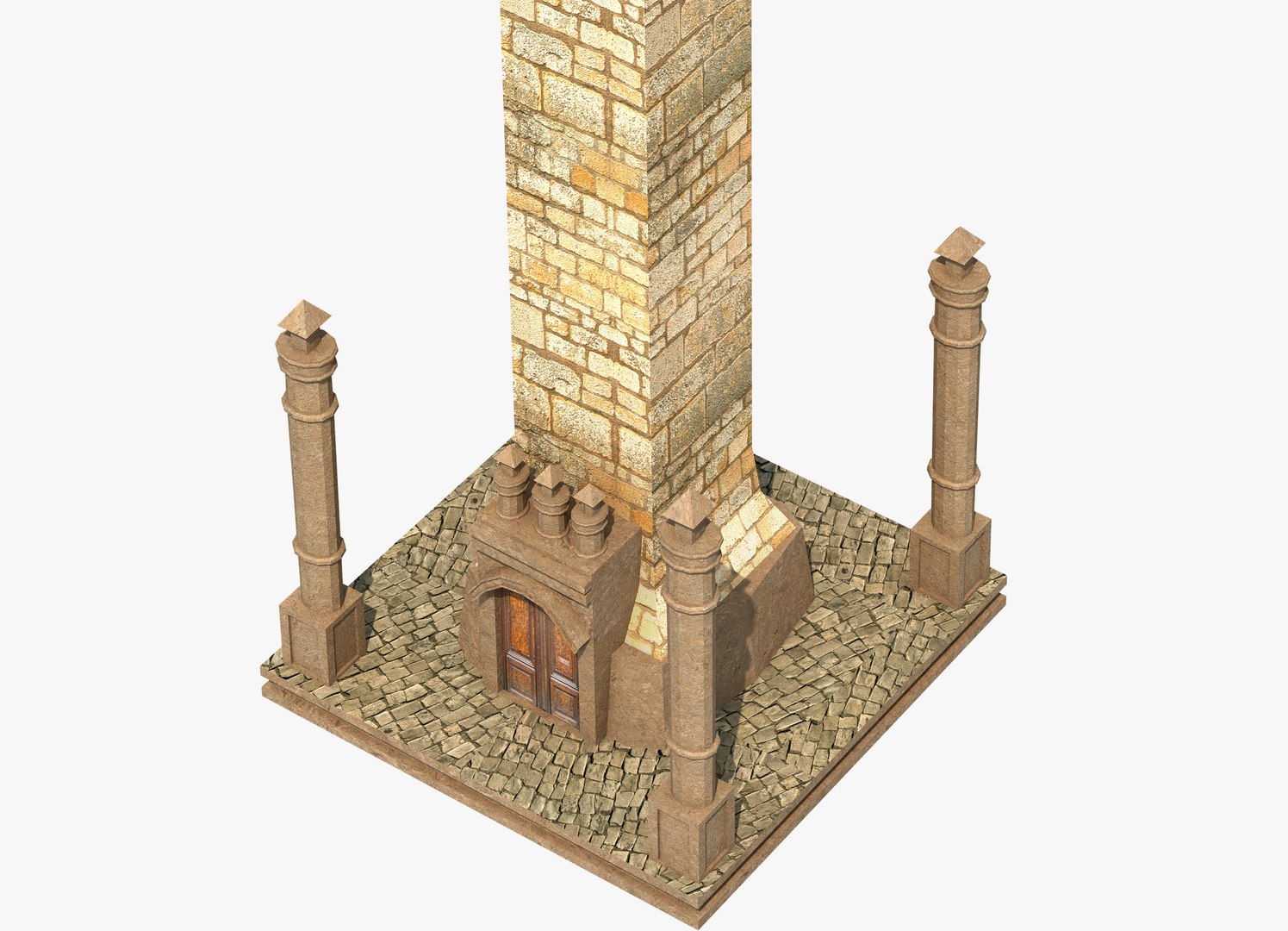 Ancient Tower LightHouse Model - TurboSquid 1882244