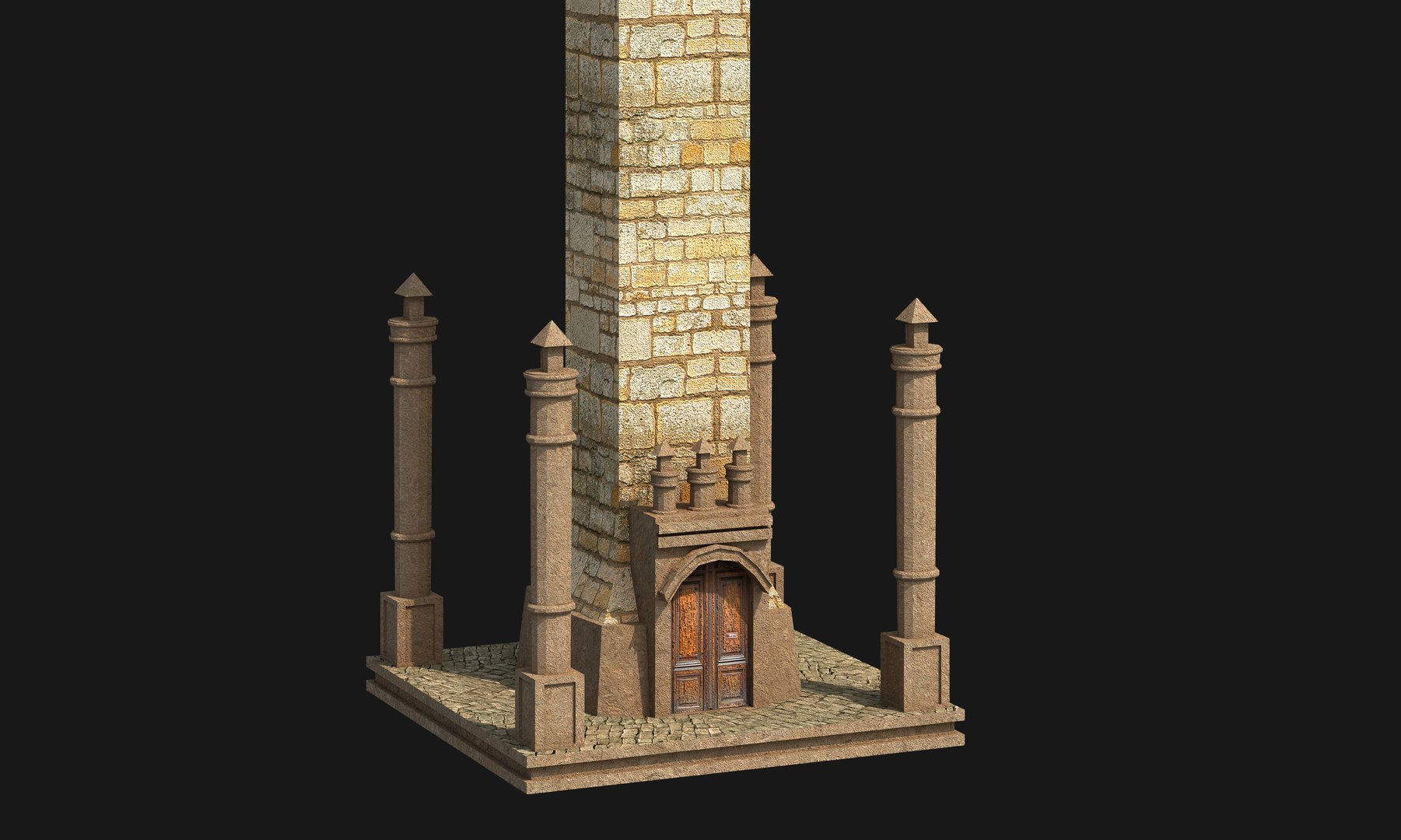 Ancient Tower LightHouse Model - TurboSquid 1882244