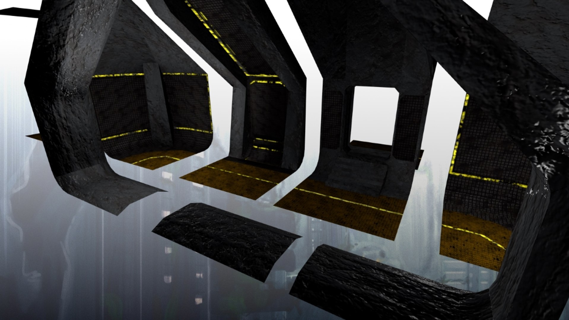 3d Underground Games Space Model