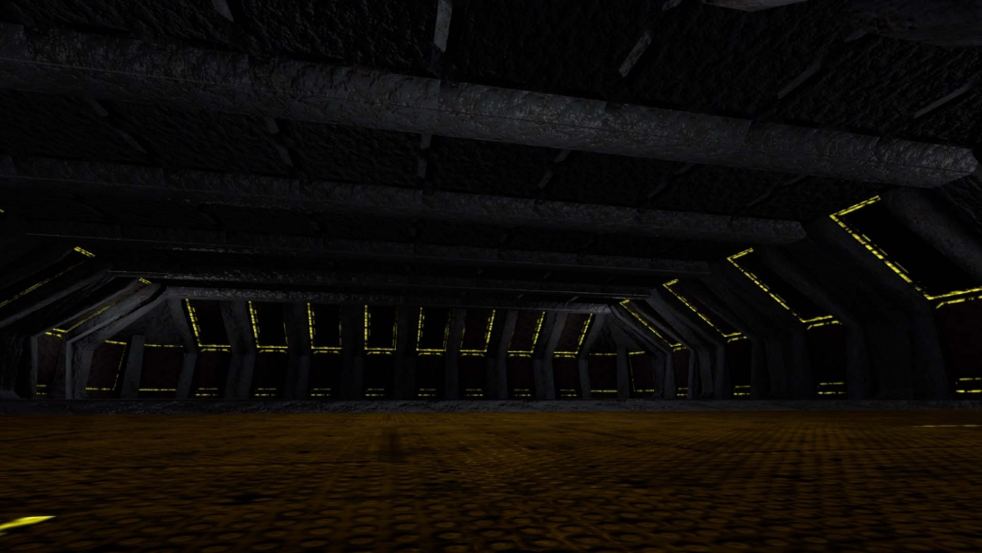 3d Underground Games Space Model