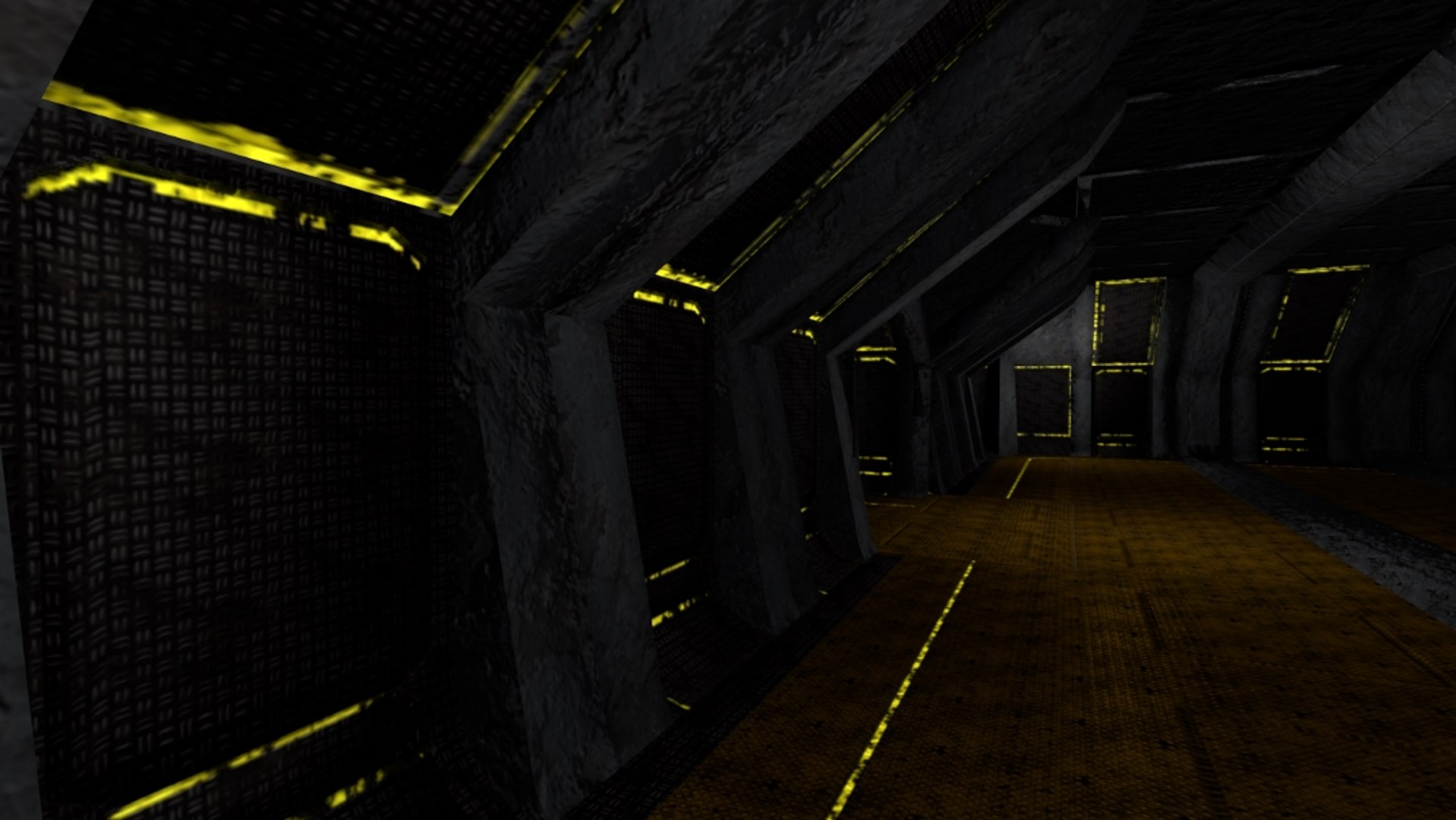 3d Underground Games Space Model