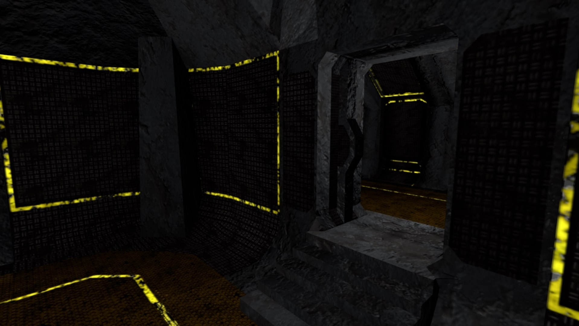 3d Underground Games Space Model
