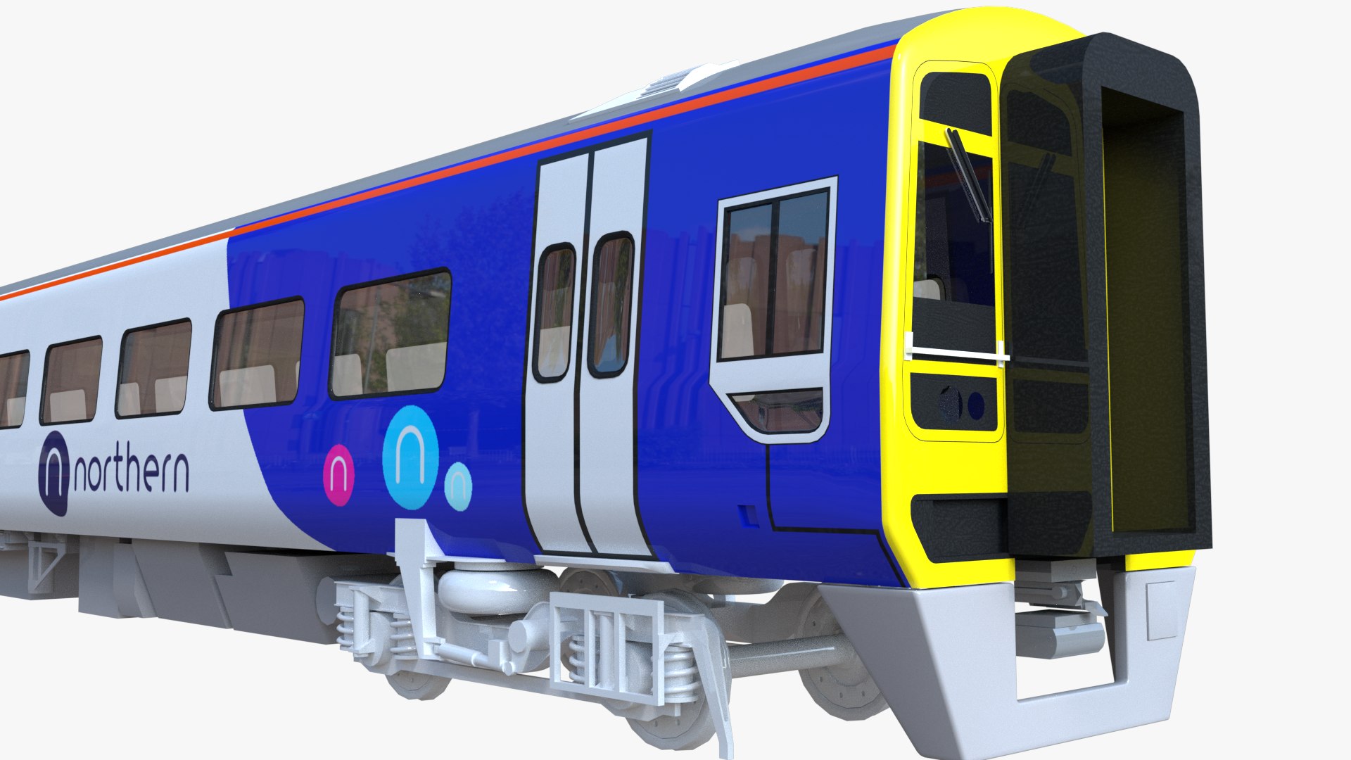 3D British Train Class 158 - TurboSquid 1445429