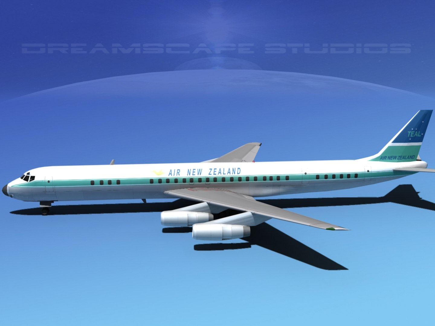 douglas dc-8 3d model