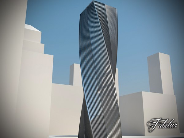 3d model skyscraper modular mentalray