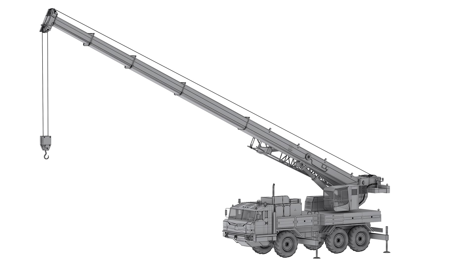 3D Mobile Crane Truck - TurboSquid 2243314