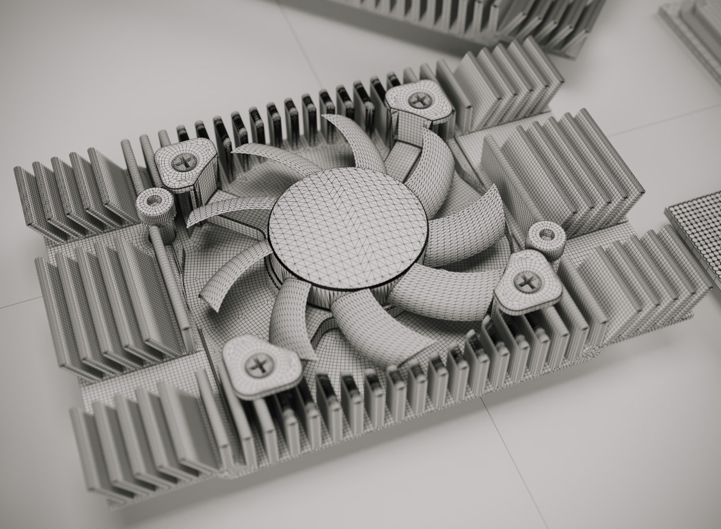 Cpu processor heat 3D model - TurboSquid 1330243