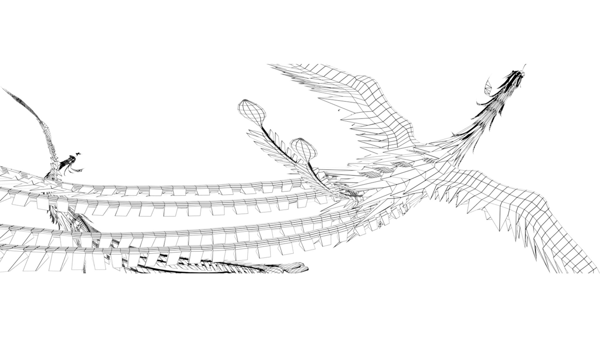 Ice Blue Phoenix Demon Ji Dance Scene 3D Model - TurboSquid 1830527