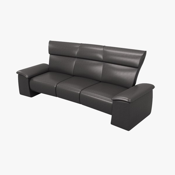 3d leather sofa model
