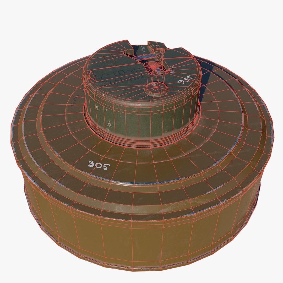 Mine TM-72 3D Model - TurboSquid 2093831