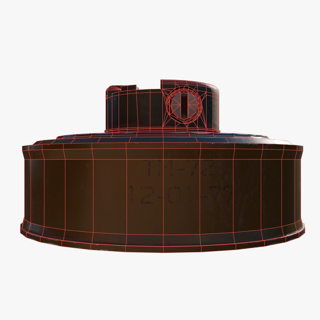 Mine TM-72 3D Model - TurboSquid 2093831