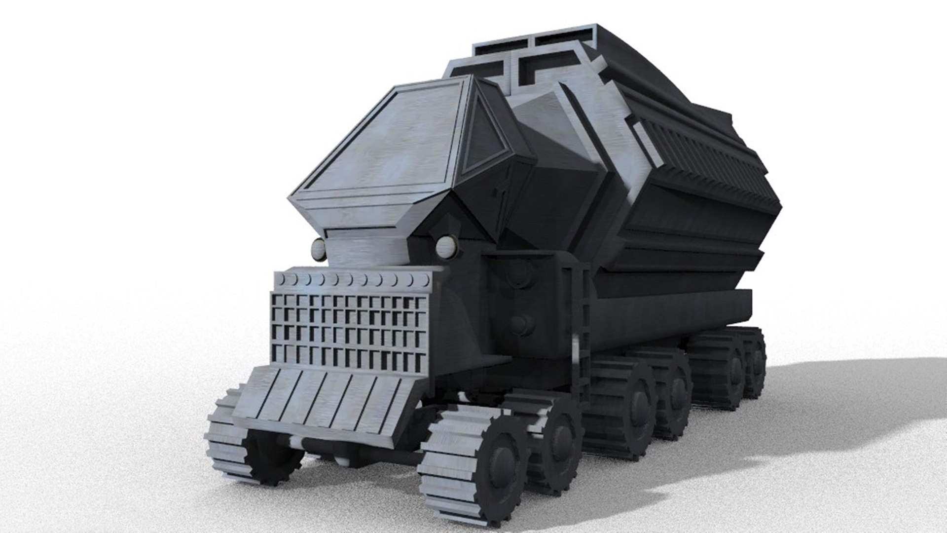 3D model sci-fi military transporter truck - TurboSquid 2077937