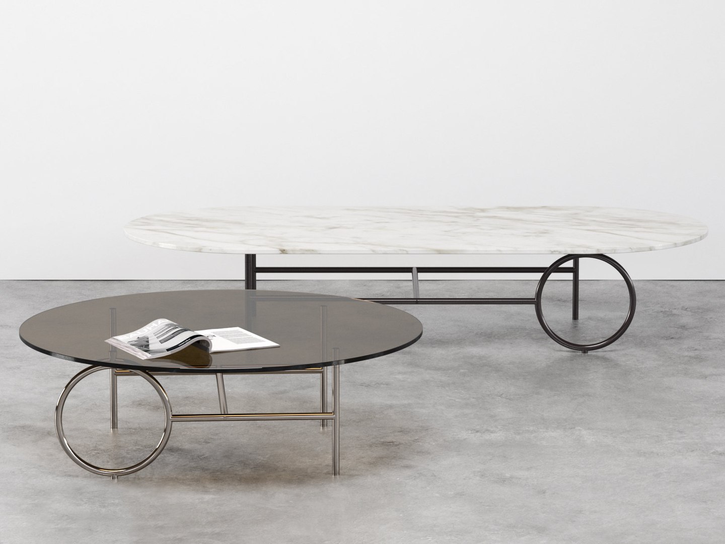 Ring coffee tables 3D model - TurboSquid 1388726