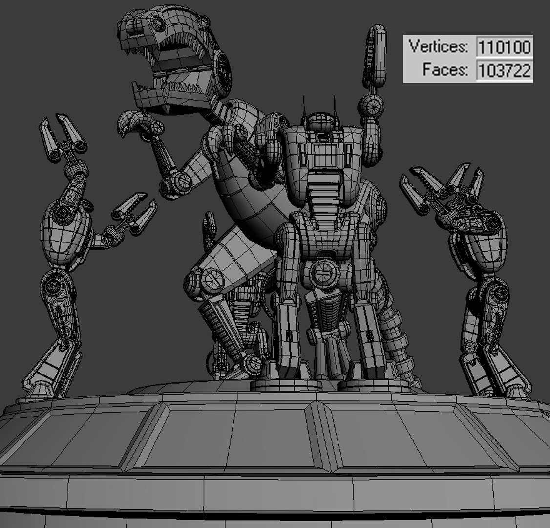 3d Robot Dinosaur Model