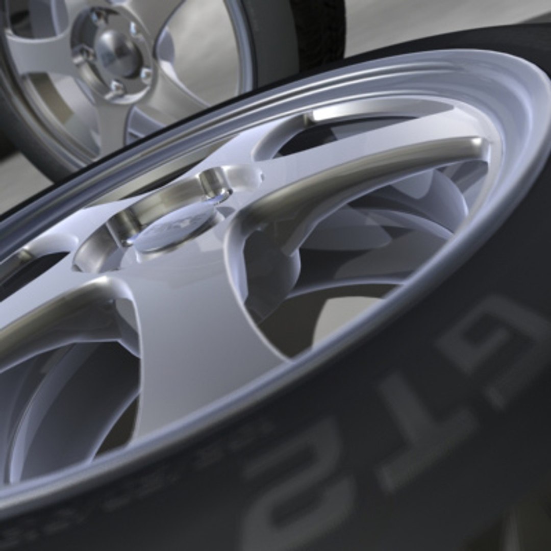 3d Alloy Wheel Goodyear Tire Rim Model