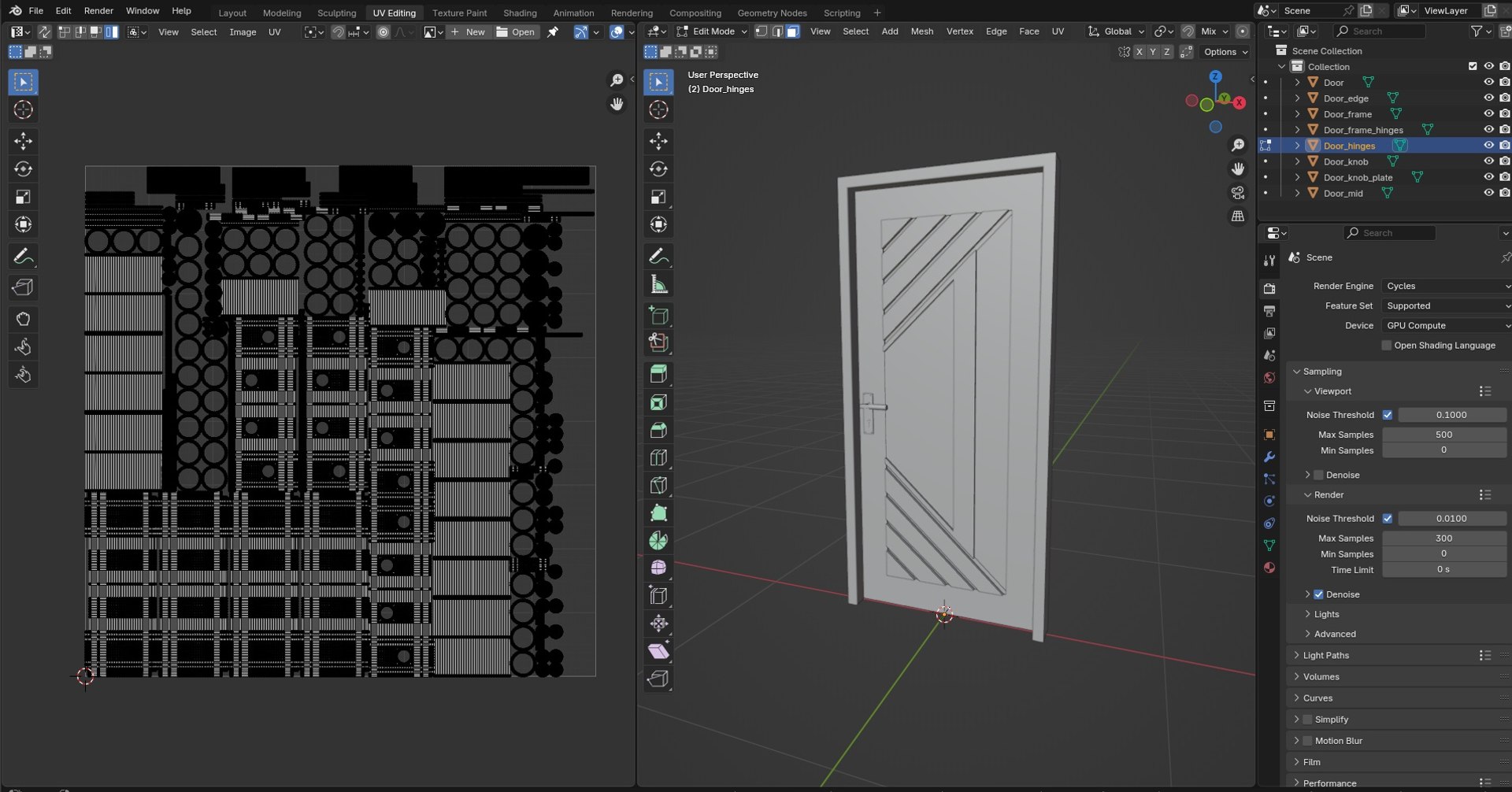 Door Model 80 3D Model - TurboSquid 2419142