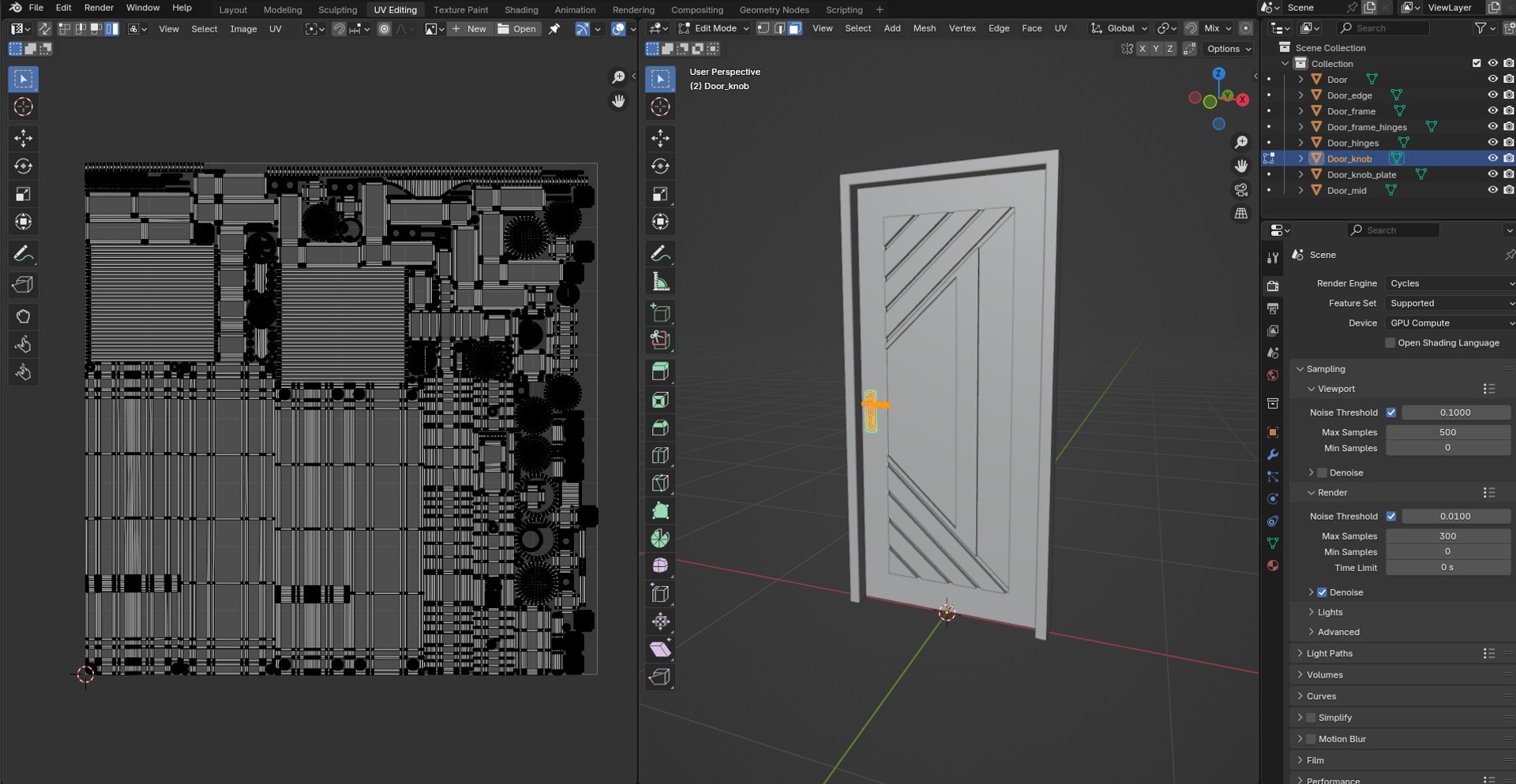 Door Model 80 3D Model - TurboSquid 2419142