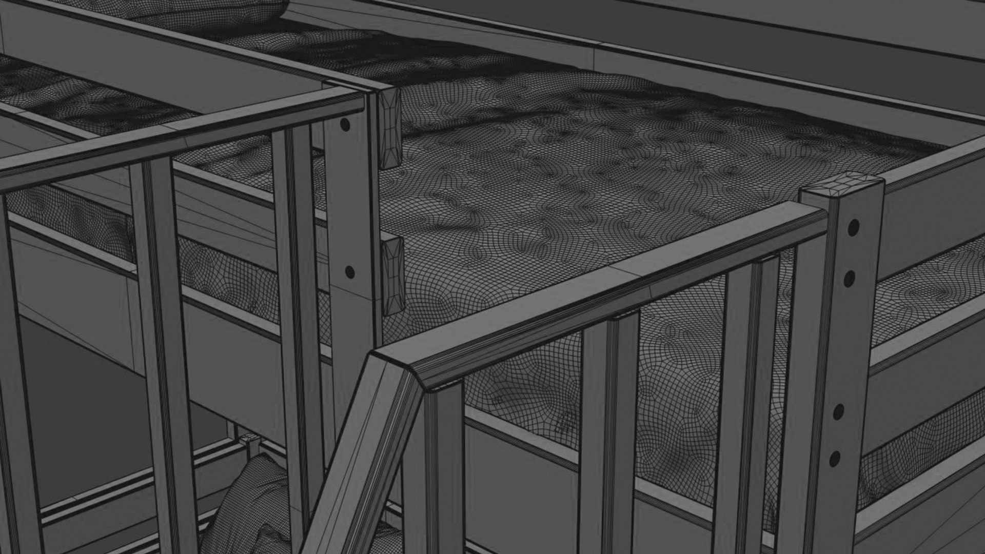 Bunk Bed Model - TurboSquid 2036522