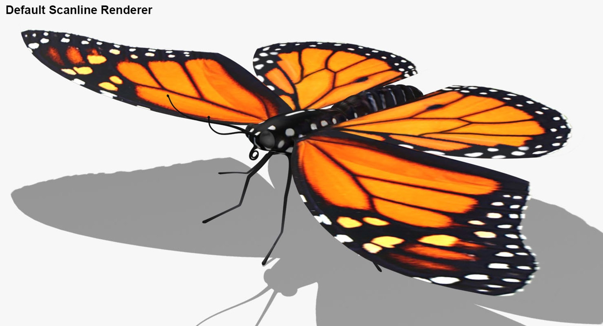 Realistic monarch butterfly 3D model - TurboSquid 1269215