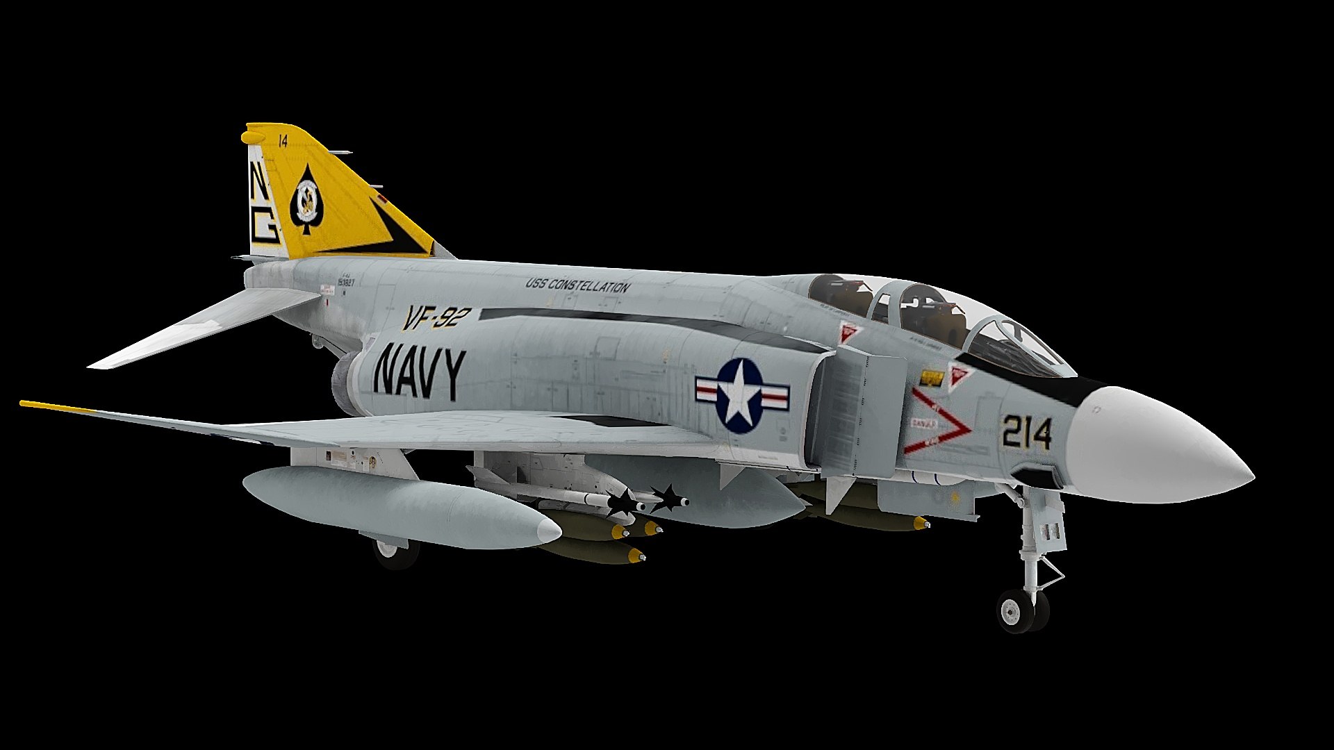 F-4J Fantom 3D Model 3D Model - TurboSquid 2386619