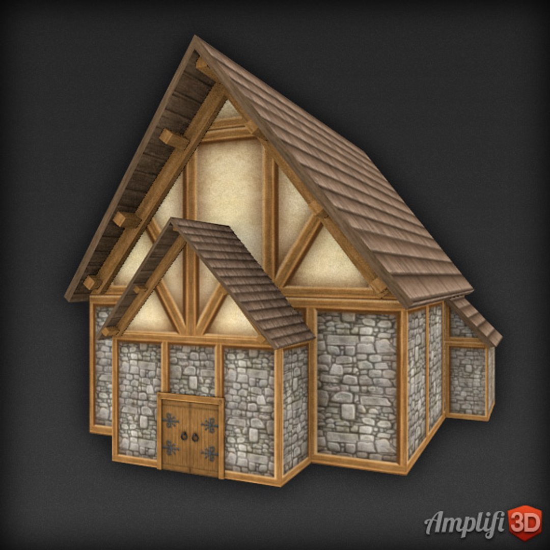 3d Model Fantasy Barn House