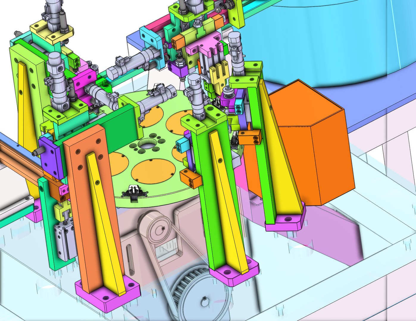 Industrial 3D model Automatic safety lock assembly machine 3D model ...