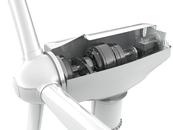 modular wind turbine generator 3d model